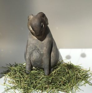 Ceramic Rabbit Art, Ceramic Sculpture, gift for bunny lovers, Rabbit ...